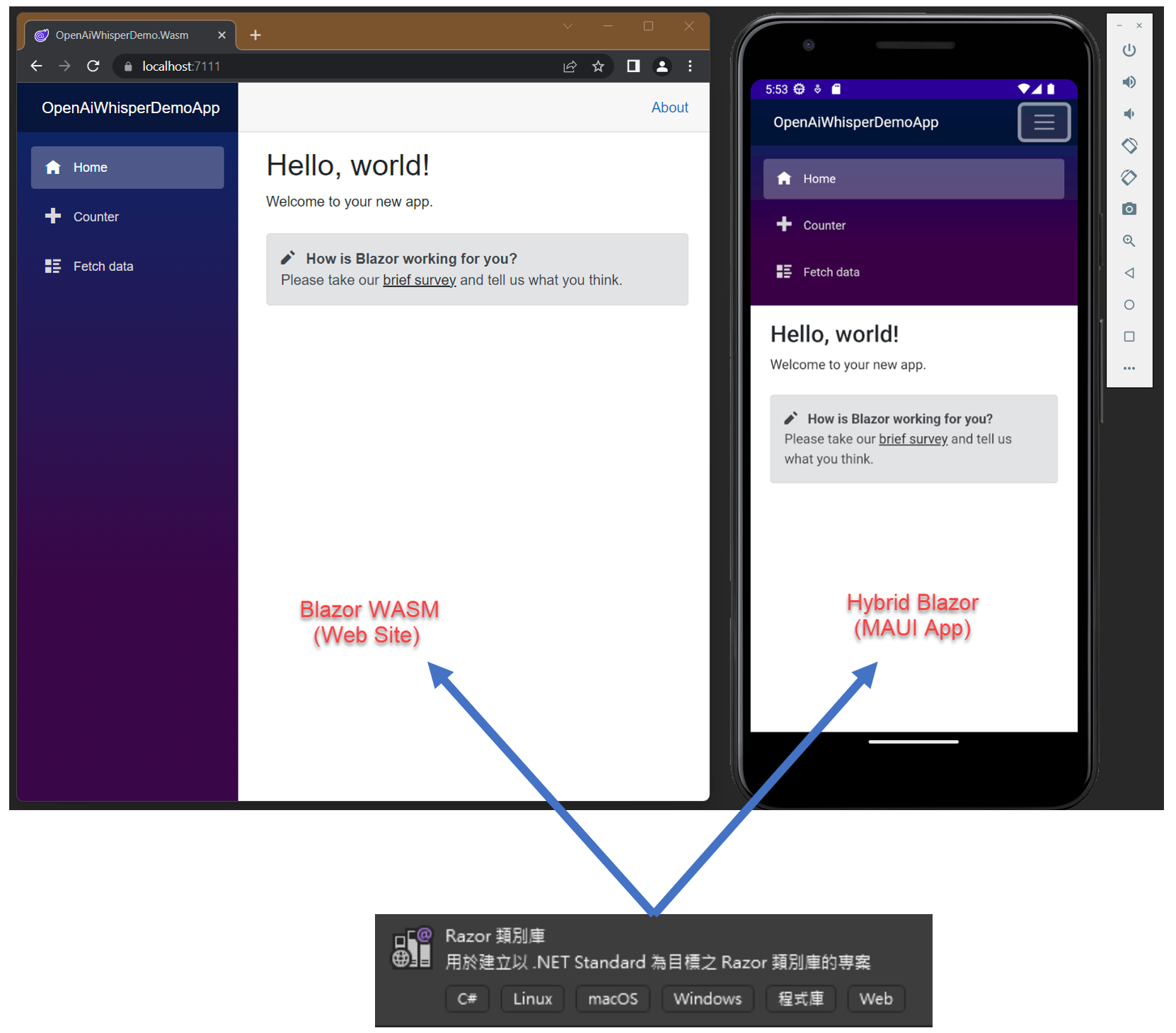 Blazor寫一次就討好 Web ＆ App 開發